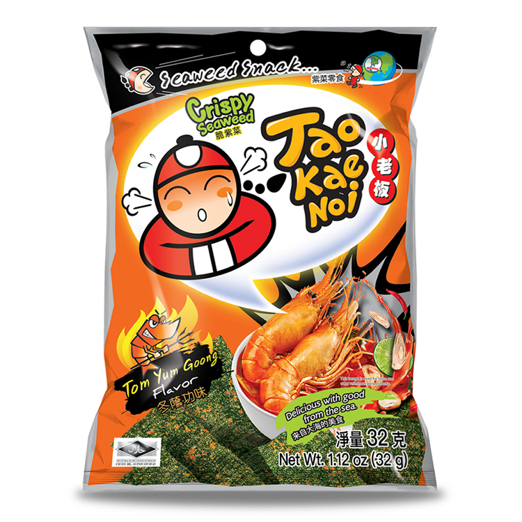 TAOKAENOI Hrskave alge Tom Yum Goong 32g – Teeamo